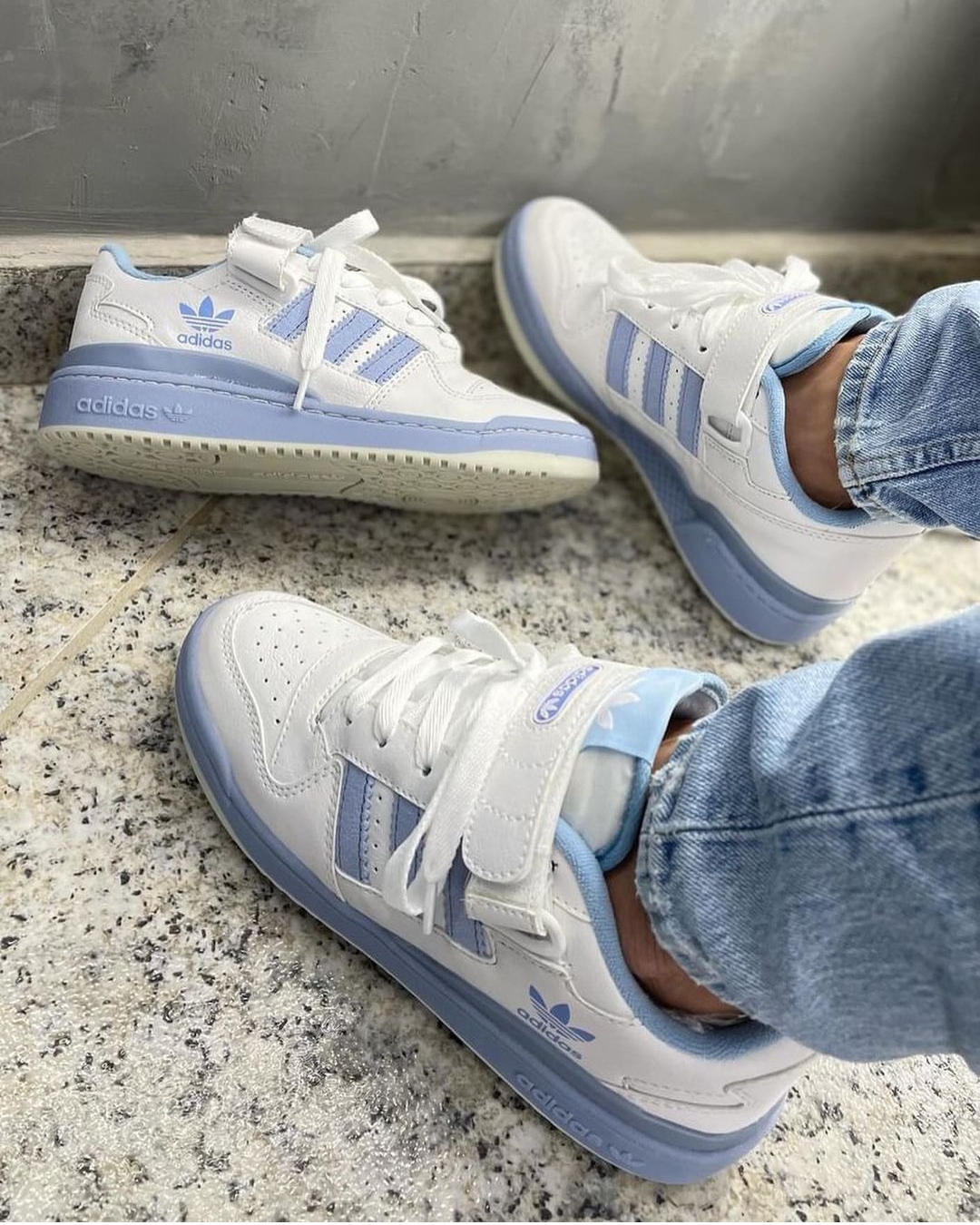 ADIDAS FORUM BCO/AZUL VELCRO ( LINHA LUXO ) – MND Store