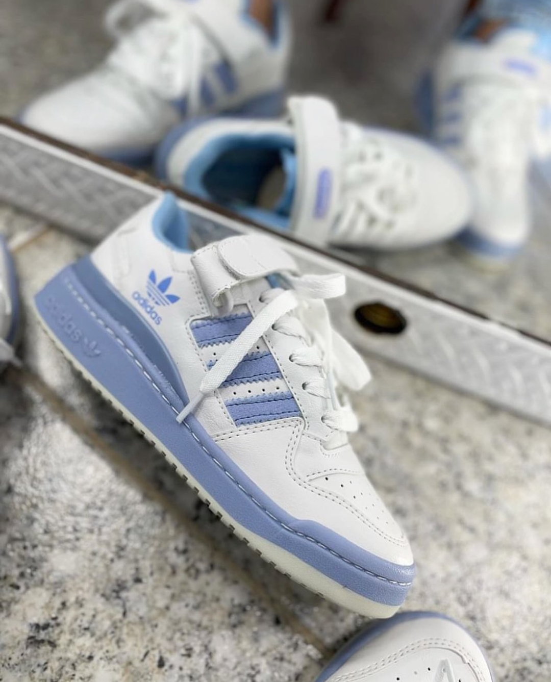 ADIDAS FORUM BCO/AZUL VELCRO ( LINHA LUXO ) – MND Store