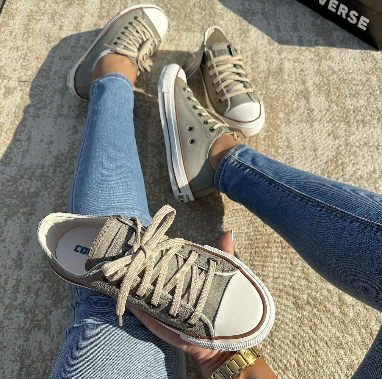 ALL STAR CINZA COURO LEGÍTIMO ( LINHA LUXO ) – MND Store
